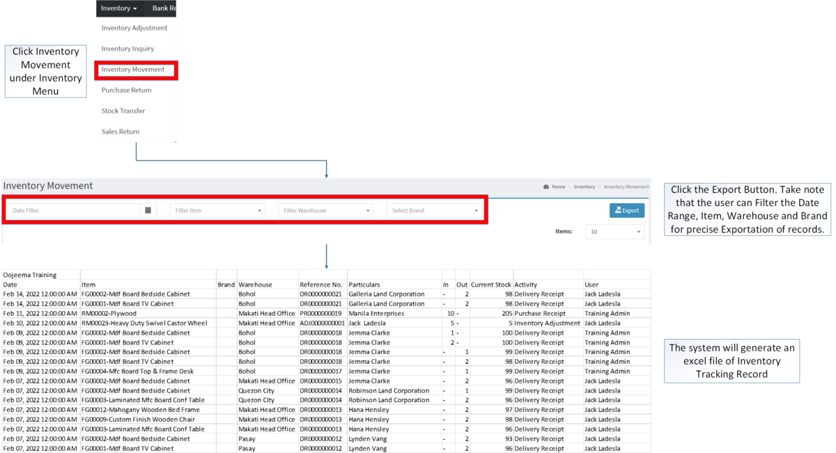 File:Inventory - Inventory Movement - Export.png - Documentation Home