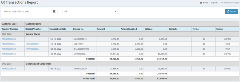 File:Financial Statements - AR Transaction Report - Record List.png ...