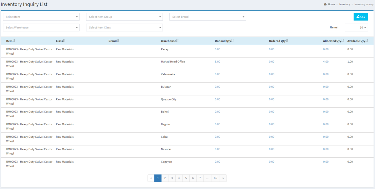 File:Inventory - Inventory Inquiry - Record List.png - Documentation Home